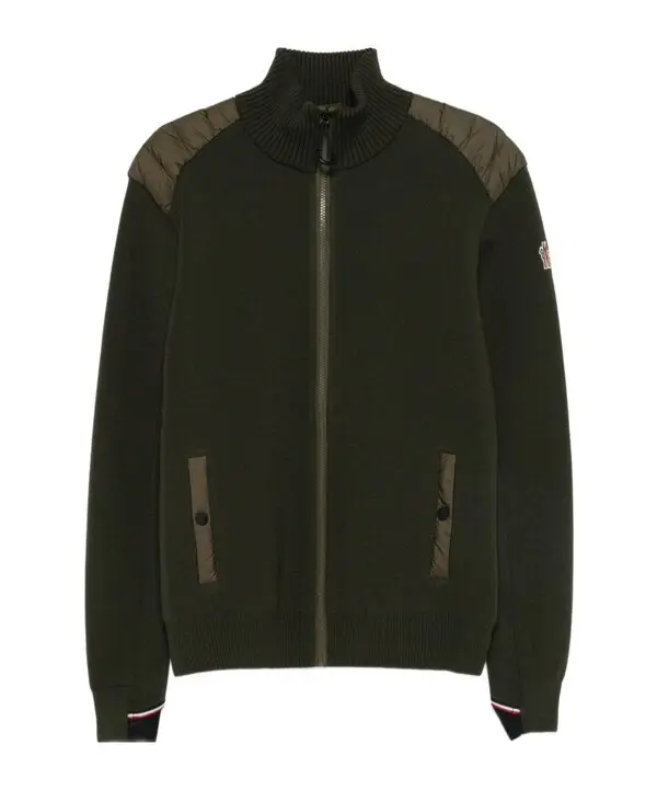 Moncler High Neck Zip-up Cardigan