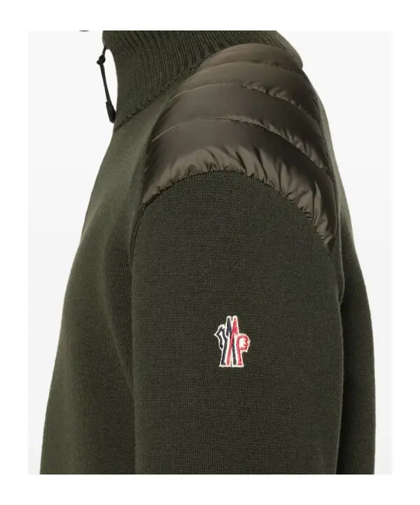 Moncler High Neck Zip-up Cardigan