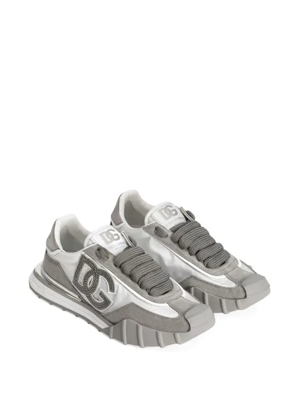 Dolce & Gabbana Dg Logo Embellished Sneakers - Gray