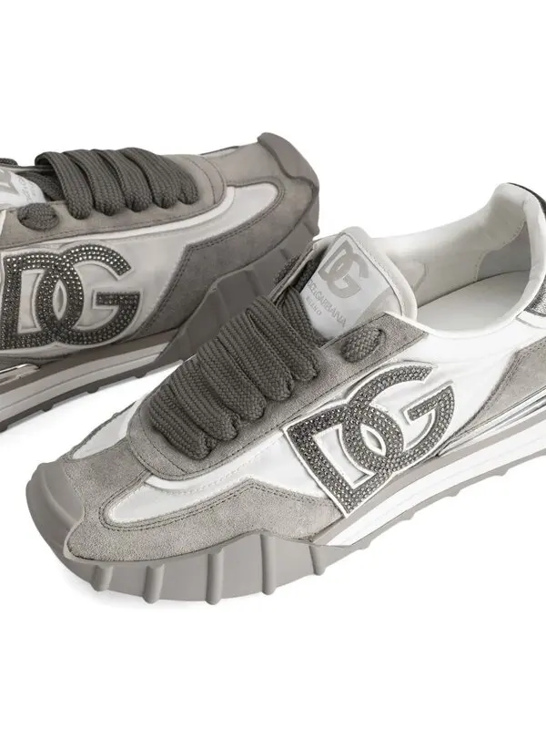 Dolce & Gabbana Dg Logo Embellished Sneakers - Gray