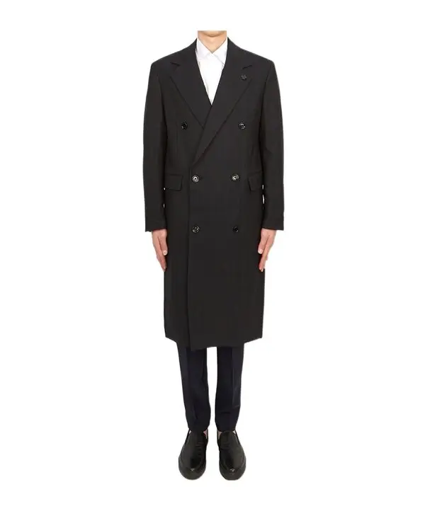 LARDINI Long-sleeved Double-breasted Coat