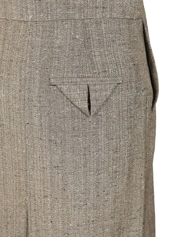 Bottega Veneta Straight Fit Midi Skirt