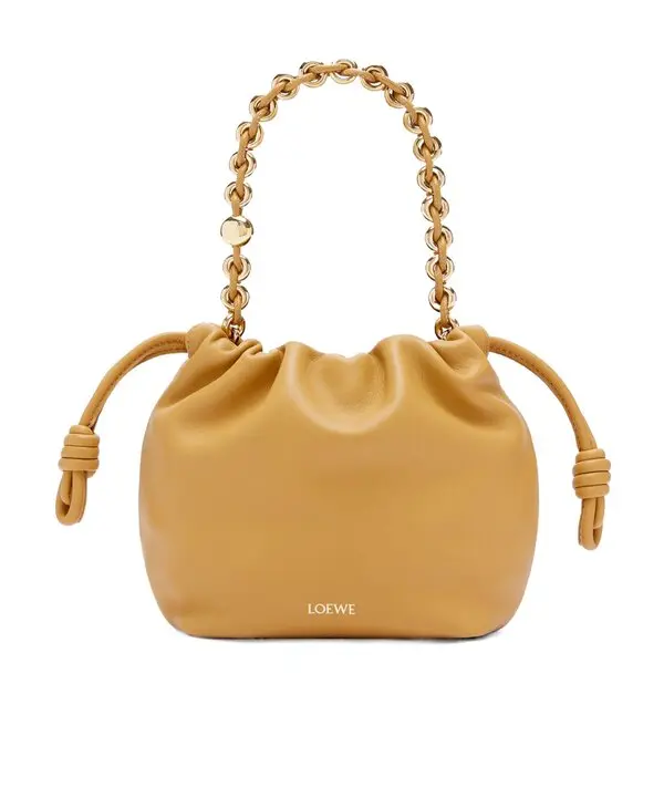 Loewe Flamenco Drawstring Mini Shoulder Bag - Brown