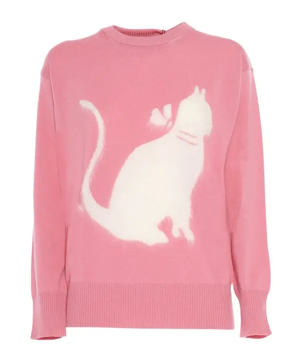 Max Mara Crewneck Jumper With Patterned Design