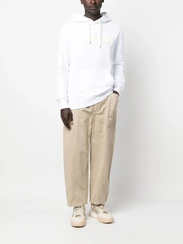 LANVIN Curb-lace Drawstring Hoodie - White