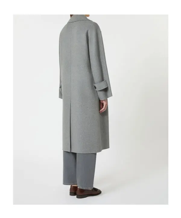 Max Mara Zoe Notched-lapel Coat - Medium Gray