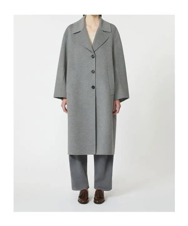 Max Mara Zoe Single-breasted Coat - Medium Gray
