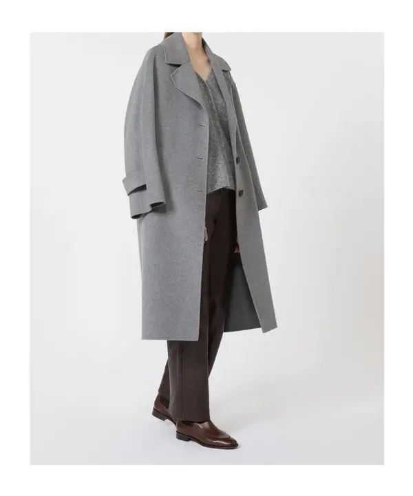 Max Mara Zoe Single-breasted Coat - Medium Gray