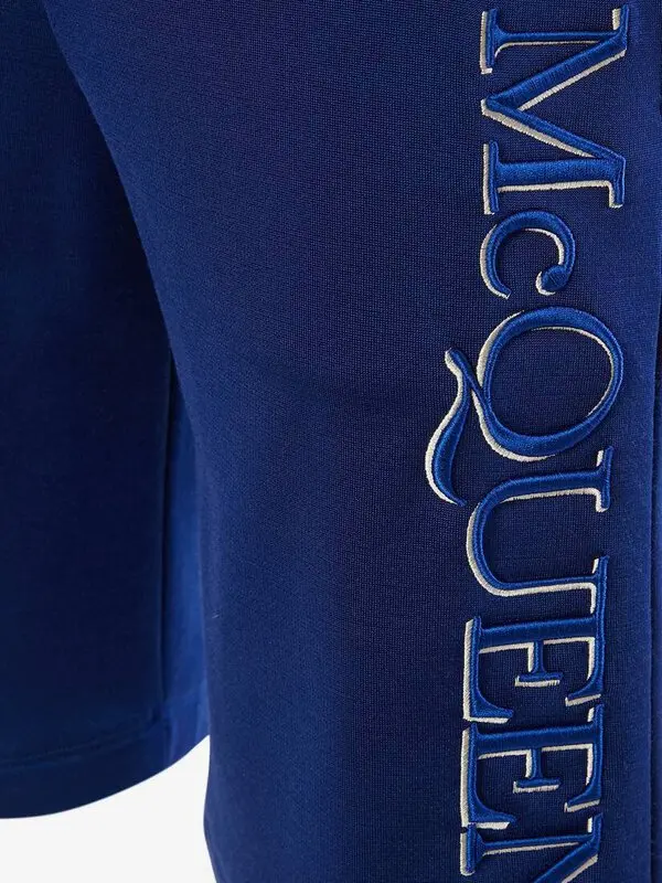 Alexander McQueen Embroidered Logo Shorts