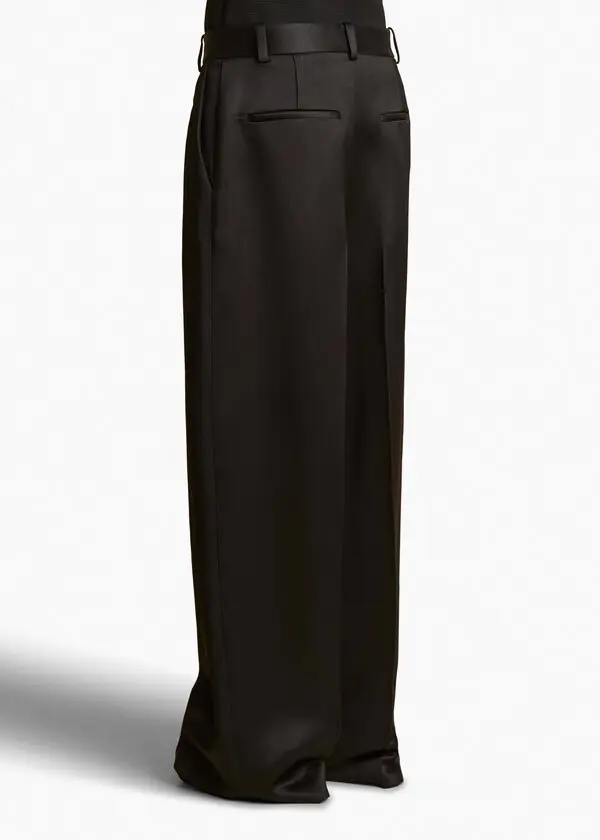 Khaite Marinta Wide-leg Tailored Pleated Trousers