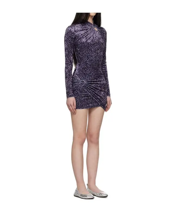 Isabel Marant Étoile Havana" Floral Print Draped Mini Dress