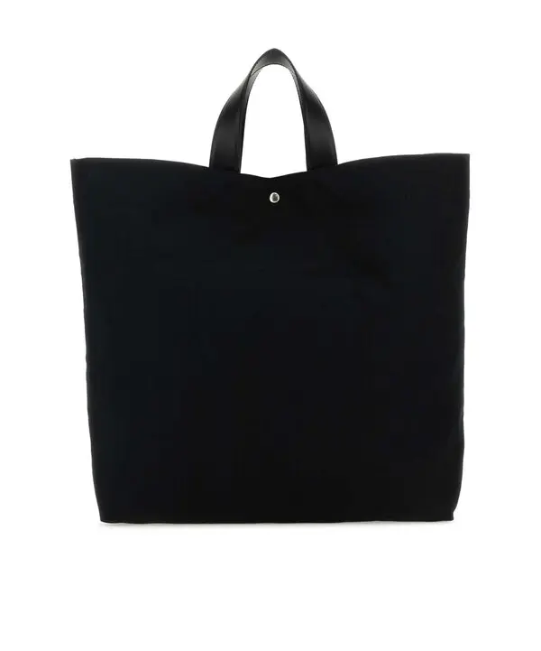 JIL SANDER Logo Print Tote Bag - Black