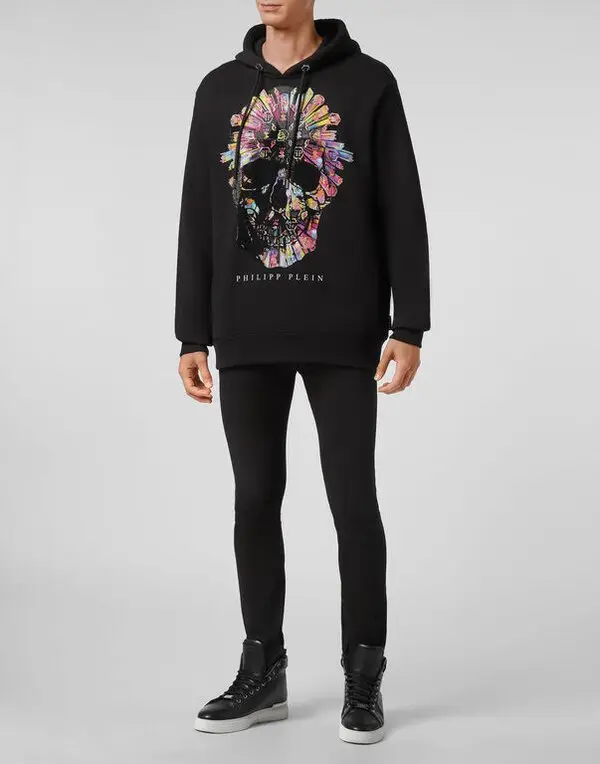 Philipp Plein Skull Embellished Hoodie