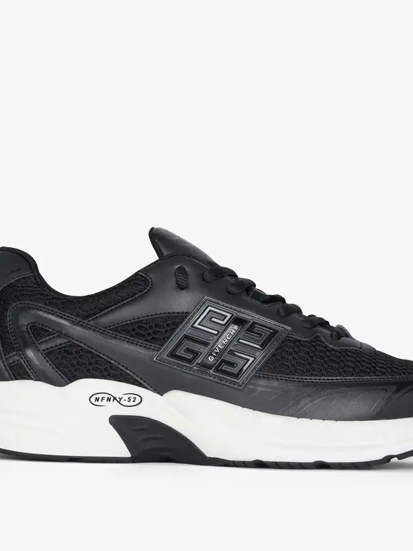 Givenchy 4g Paneled Low-top Sneakers - Black