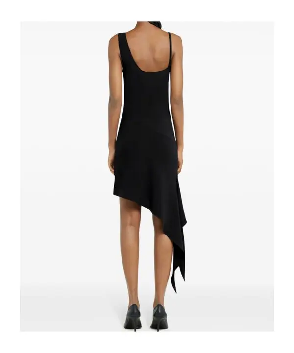 COURREGES Knot Sleeveless Mini Dress - Black