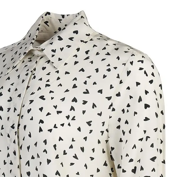 Max Mara All-over Printed Long-sleeved Shirt - Ivory