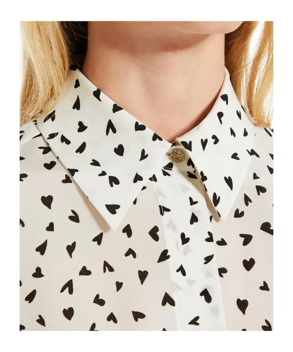 Max Mara All-over Printed Long-sleeved Shirt - Ivory