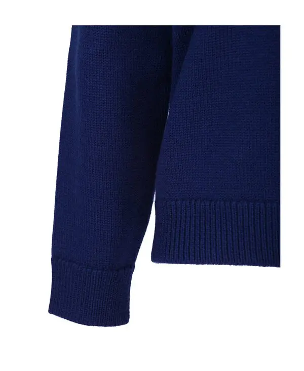 Gucci V-neck Pullover With Gg Detail