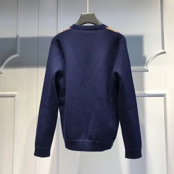 Gucci V-neck Pullover With Gg Detail