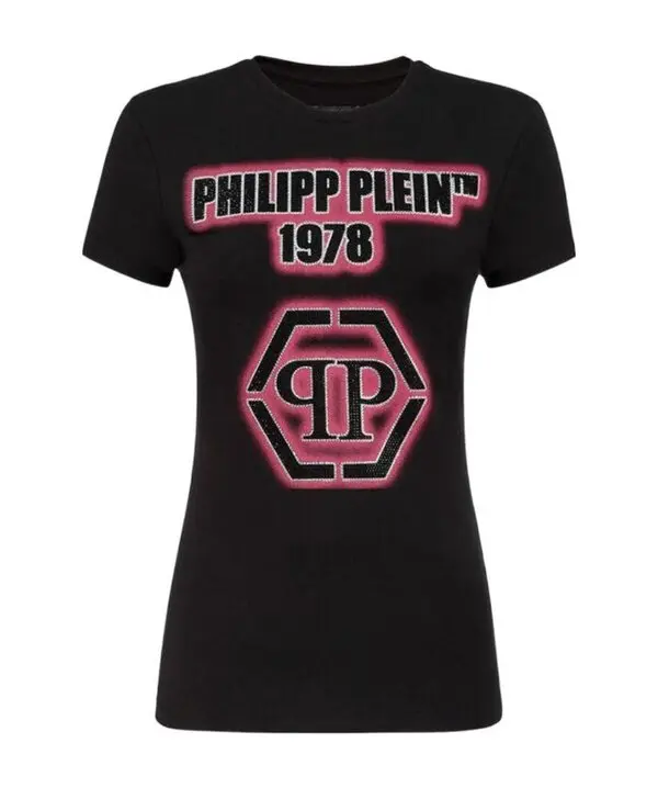 Philipp Plein Logo Details T-shirt - Black