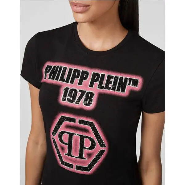 Philipp Plein Logo Embellished T-shirt