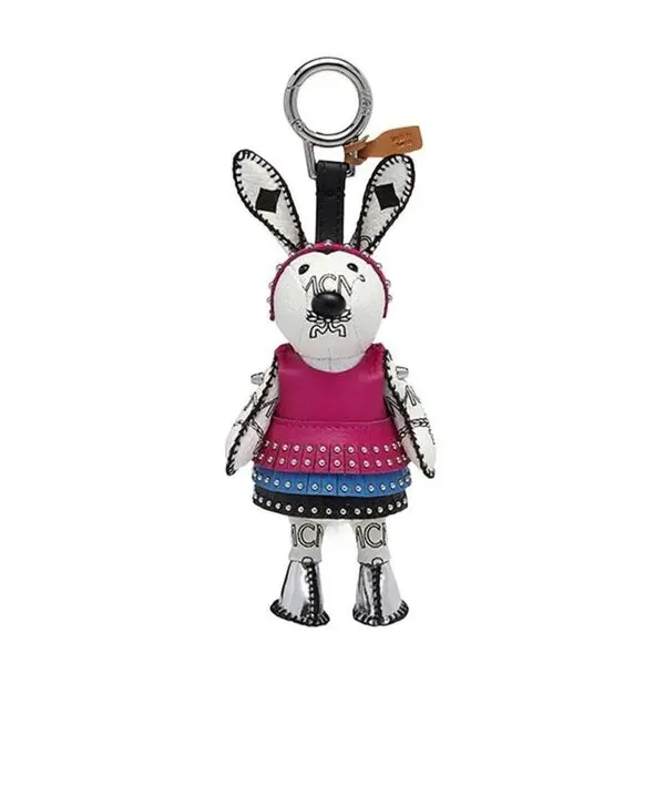 Mcm Rabbit Key Chain - Gray