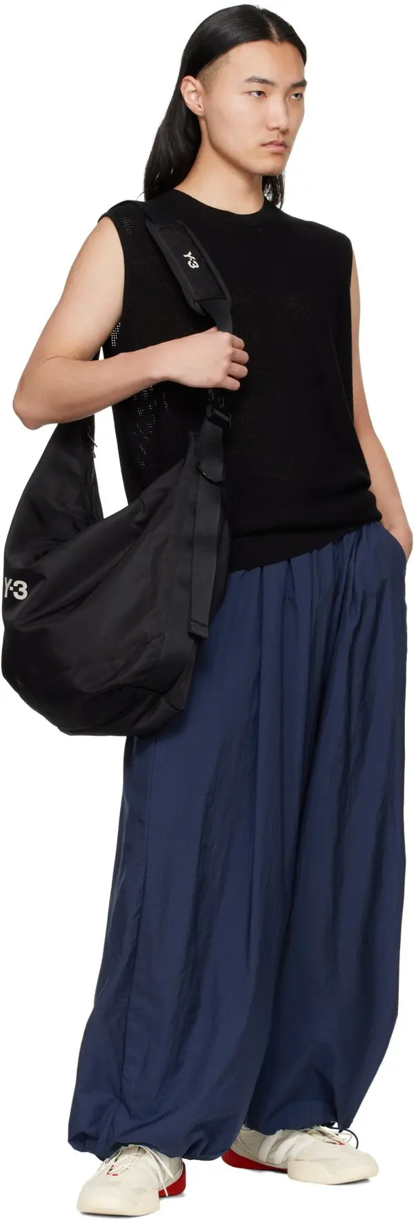 Y3 Logo Printed Crossbody Bag