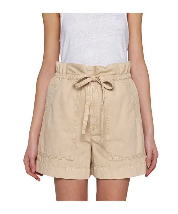 Isabel Marant Étoile Drawstring Denim Shorts - Beige