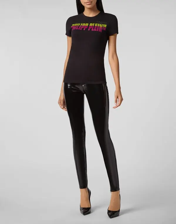 Philipp Plein Embellished Logo T-shirt