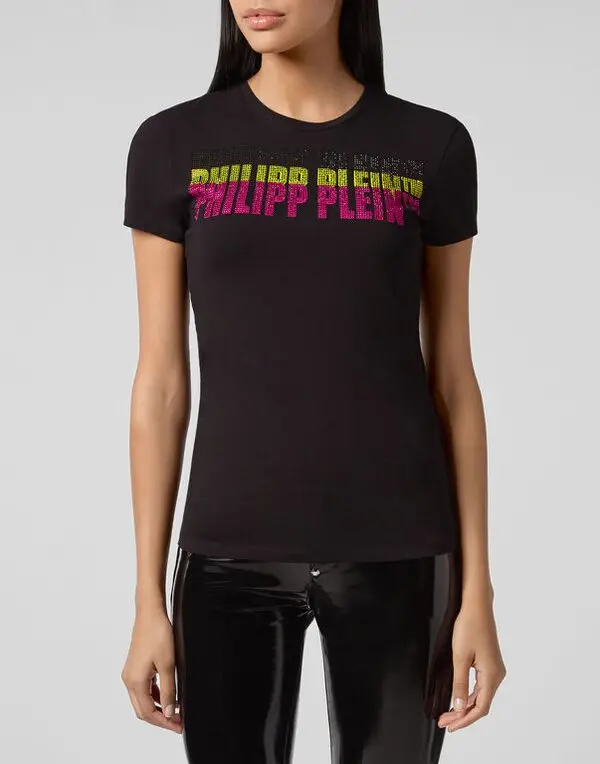 Philipp Plein Embellished Logo T-shirt