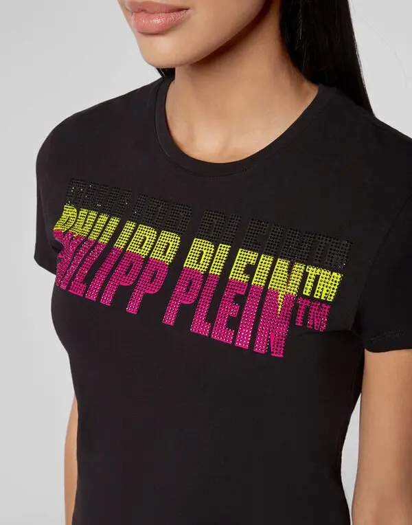 Philipp Plein Embellished Logo T-shirt