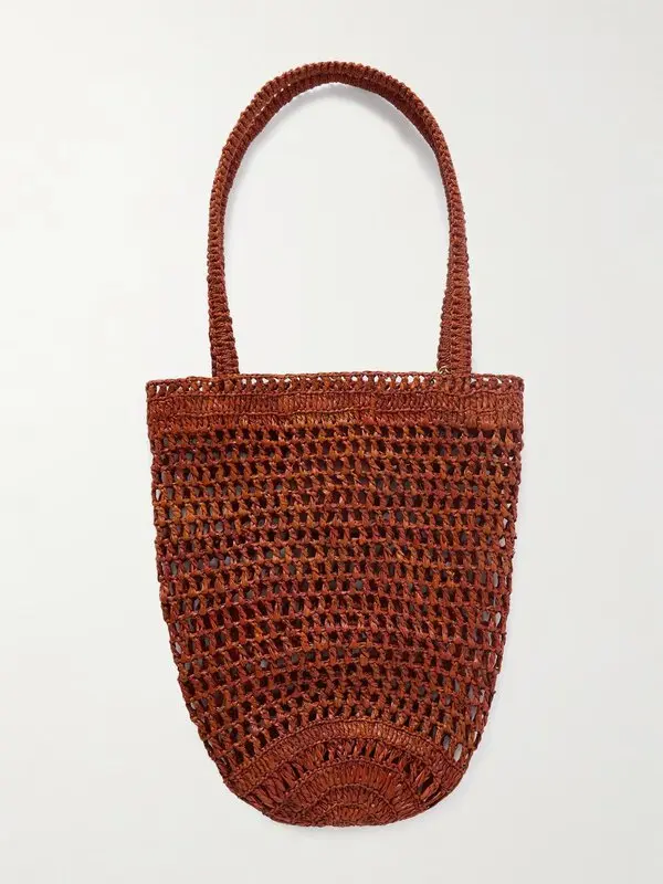 Chloé Small Banana Raffia Tote Bag