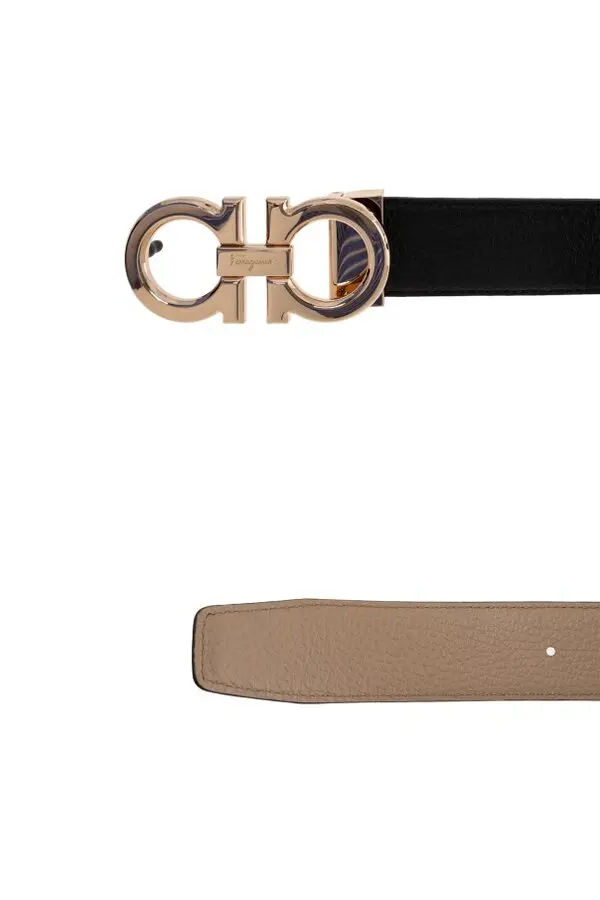 FERRAGAMO Double-sided Belt With Gancio Buckle