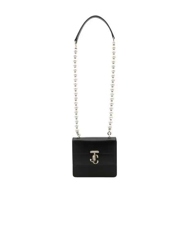 JIMMY CHOO Avenue Quad Xs Embellished Strapped Shoulder Bag - Black