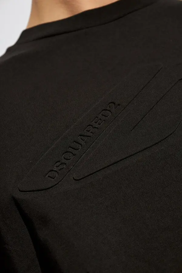 Dsquared2 Logo Embossed Crewneck T-shirt
