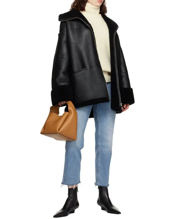 TOTEME Zip-up Jacket With Trim Detail - Black