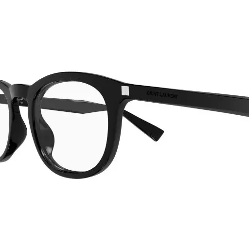 Saint Laurent Oval Frame Glasses - Black