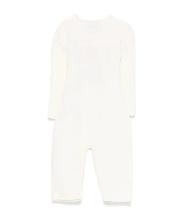 IL GUFO Padded Bear Jumpsuit With Shoulder Buckles