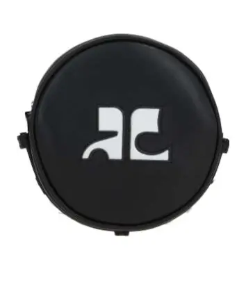 COURREGES Reedition Circle Crossbody Bag - Black