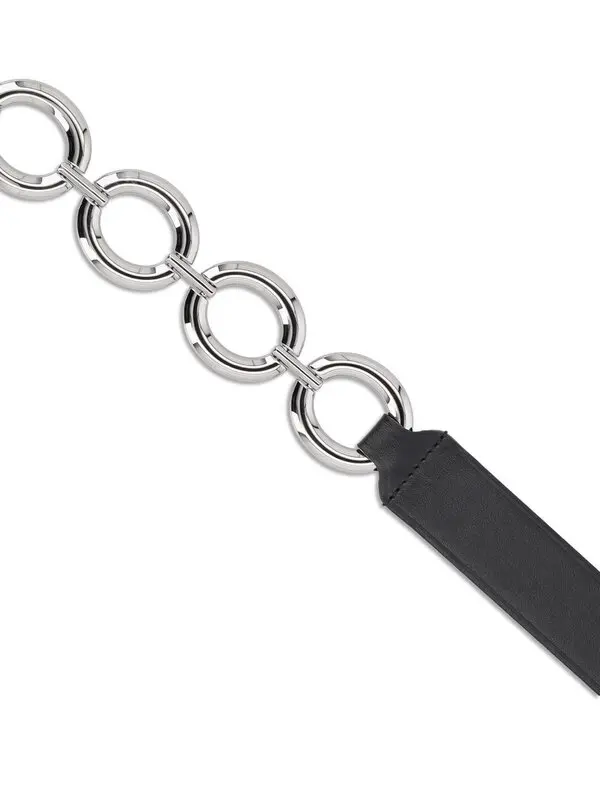 Miu Miu Leather And Metal Belt - Black