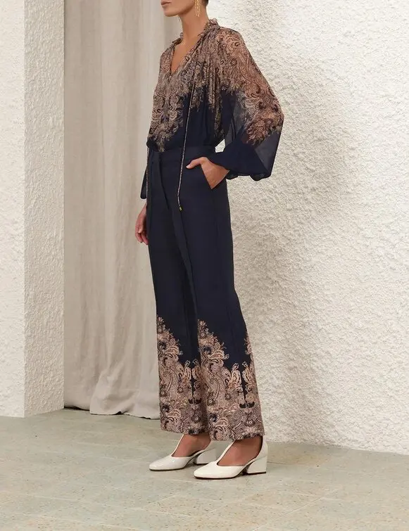 Zimmermann Paisley Printed Flared Pants