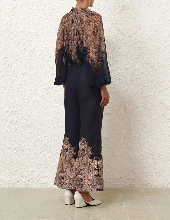 Zimmermann Paisley Printed Flared Pants