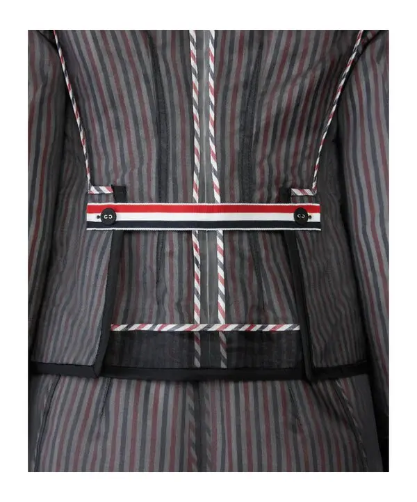 Thom Browne Striped Organza Blazer