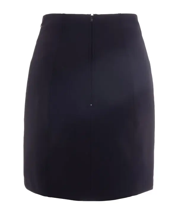 Elisabetta Franchi High Waist Mini Skirt With Metallic Details