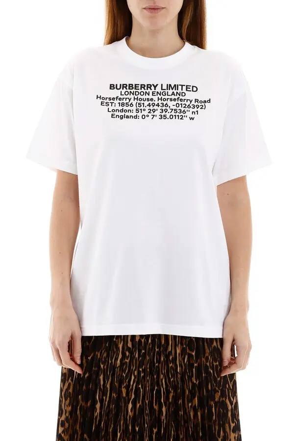 Burberry Logo Print Crewneck T-shirt