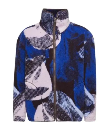 J.W.ANDERSON Jw Anderson Graphic-printed Zipped Jacket - Blue/color