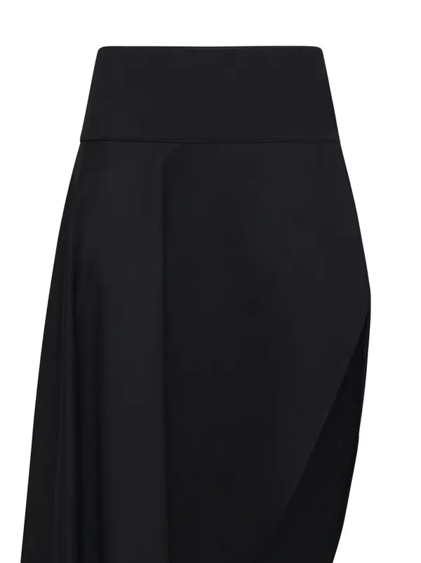Alaïa Fluid Asymmetrical Midi Skirt