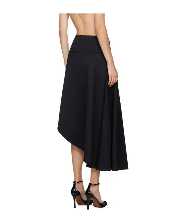 Alaïa Fluid Asymmetrical Midi Skirt