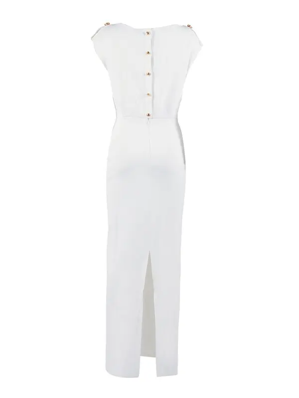 Elisabetta Franchi Milano Stitch Knitted Dress - Ivory