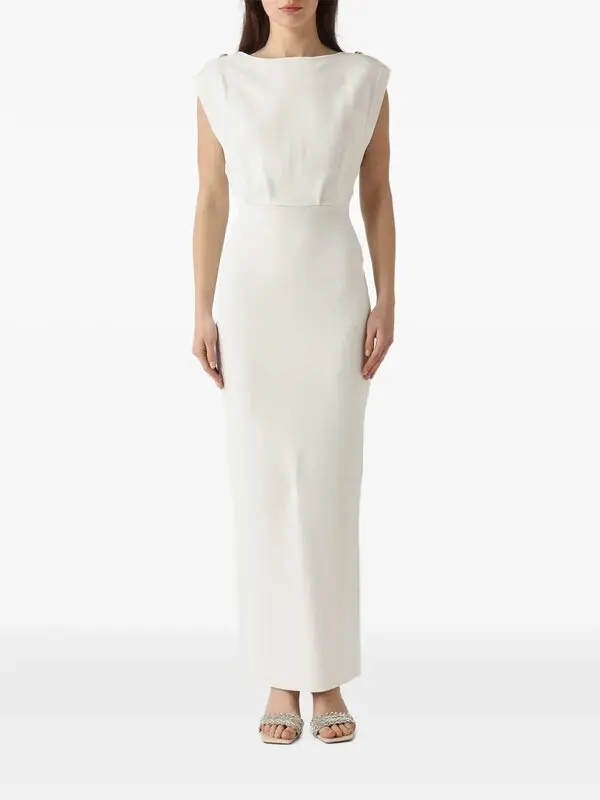 Elisabetta Franchi Milano Stitch Knitted Dress - Ivory